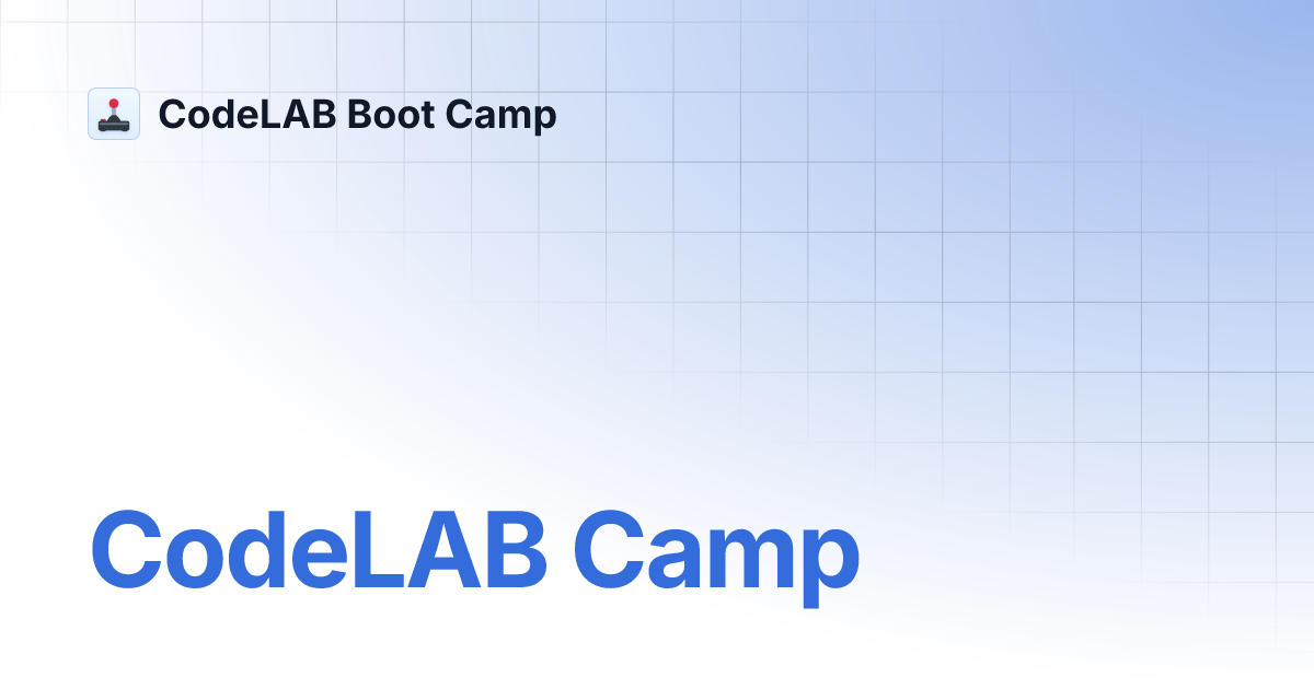 CodeLAB Camp | CodeLAB Boot Camp